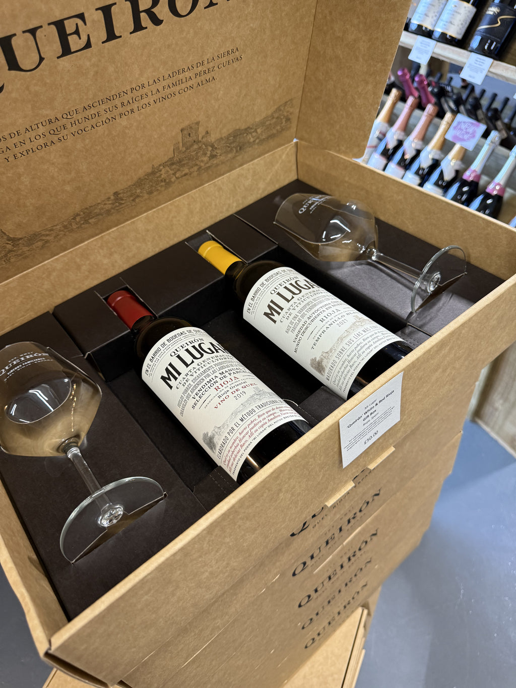 Mi Lugar 'Queriron' White & Red Rioja Gift Box with 2 x Glasses – The ...